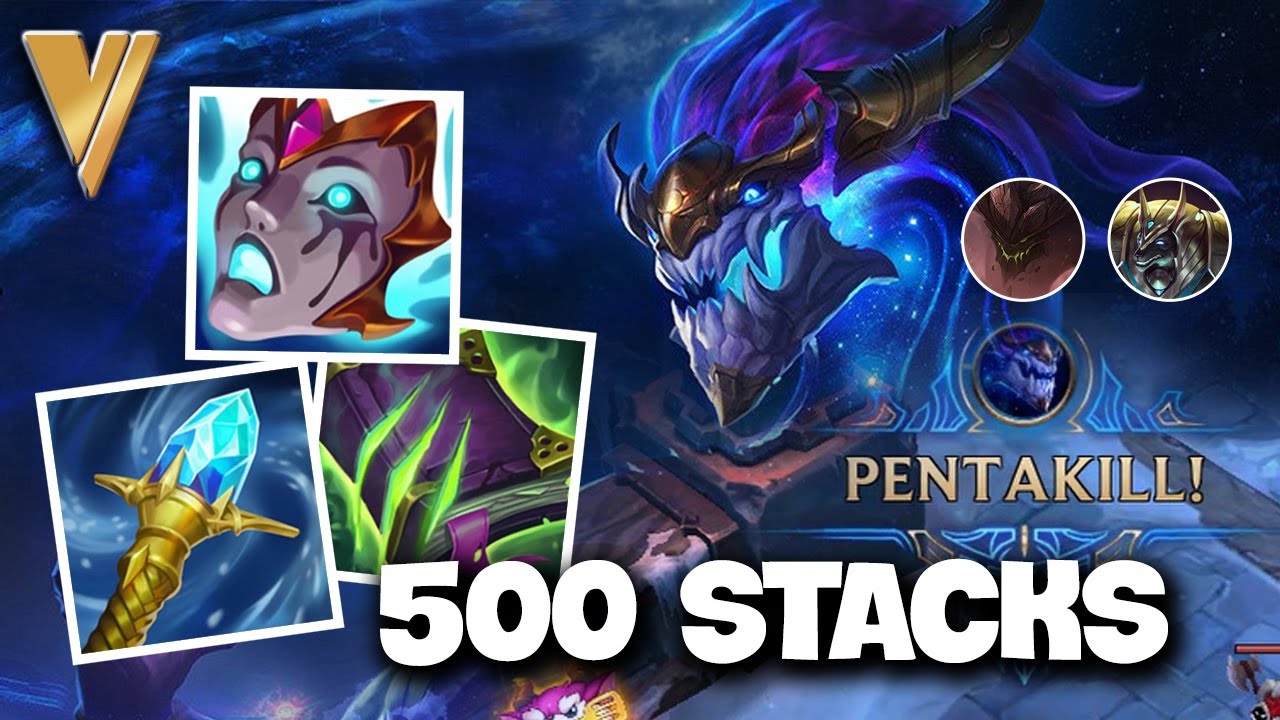 Aurelion Sol 500 stacks in aram for Pentakill | BEST ARAM - YouTube