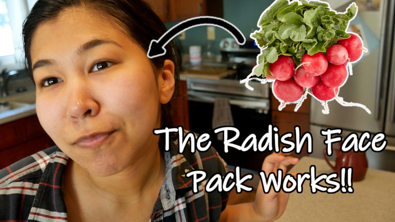 Easy 3-ingredient radish face mask - YouTube