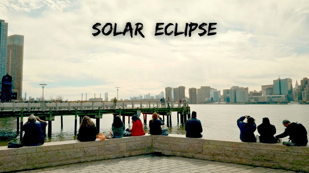 New York Walk During the 2024 Solar Eclipse (Manhattan Skyline Views ...