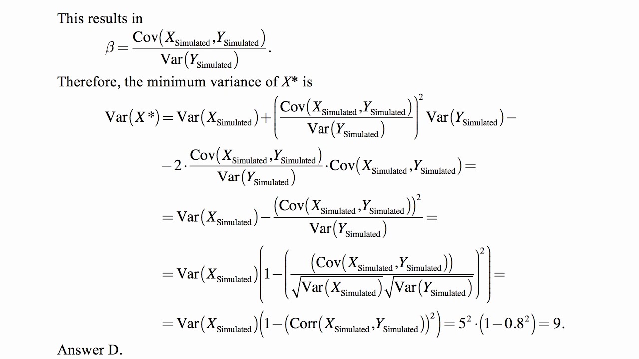 Exam MFE exercise for October 10, 2017 - YouTube