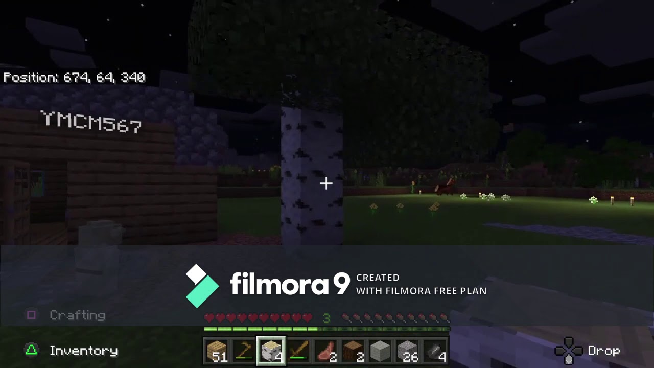 funny moments in minecraft w/sara (sorry about the watermark) - YouTube