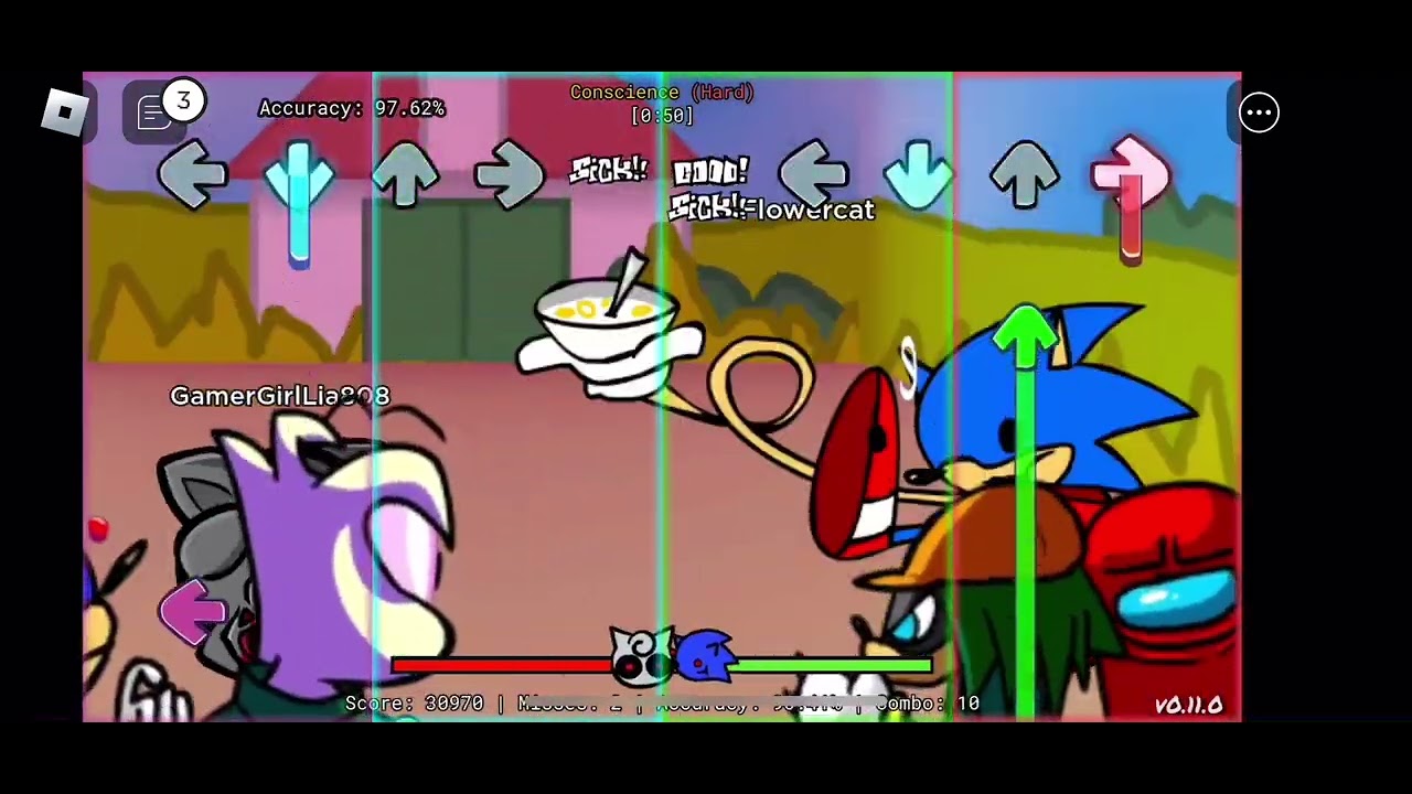 Playing fnf with my friend (first time play fnf) - YouTube