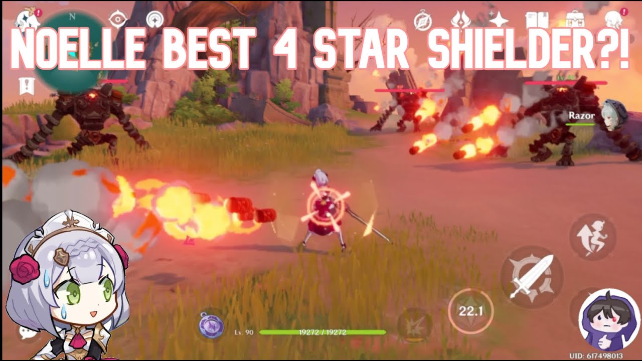 How strong is my Noelle's Shield? Best 4 star shielder? | Genshin ...