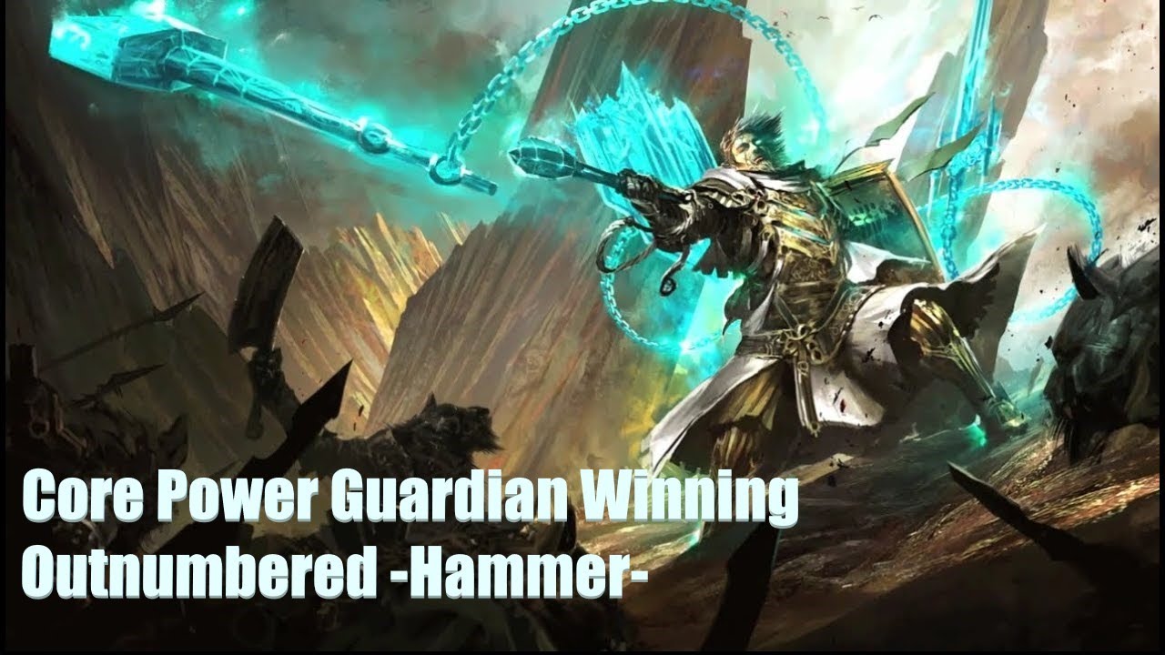 GW2 PvP - Guardian Hammer Core Build Winning Outnumbered (2) - YouTube