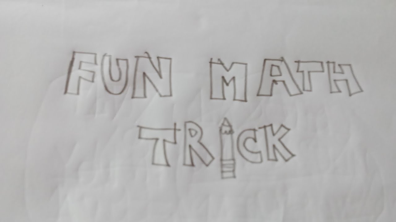 How to do a fun and easy math trick! - YouTube