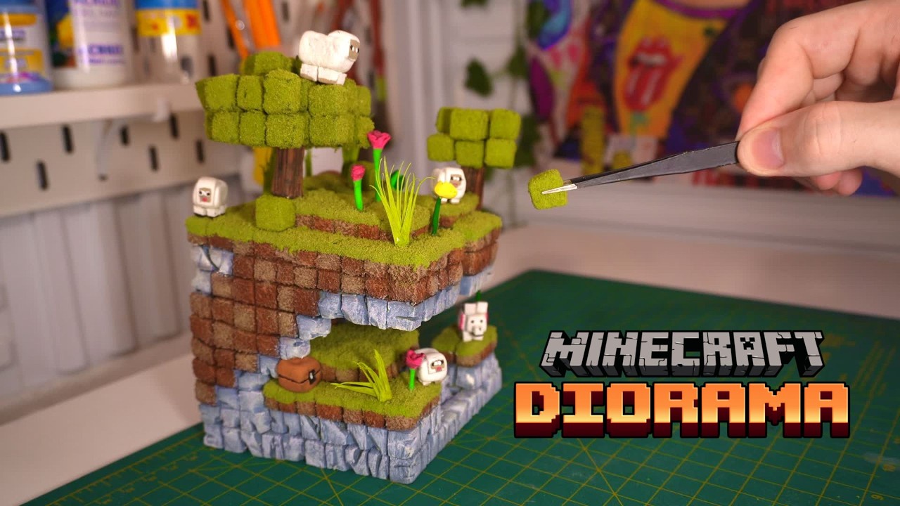 O segredo para construir um Diorama Realista de Minecraft - ASMR - YouTube