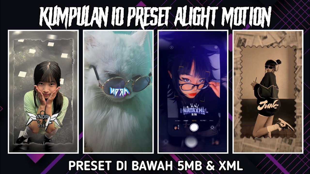 KUMPULAN 10 PRESET ALIGHT MOTION SOUND TERBARU 2024 | PRESET DIBAWAH ...