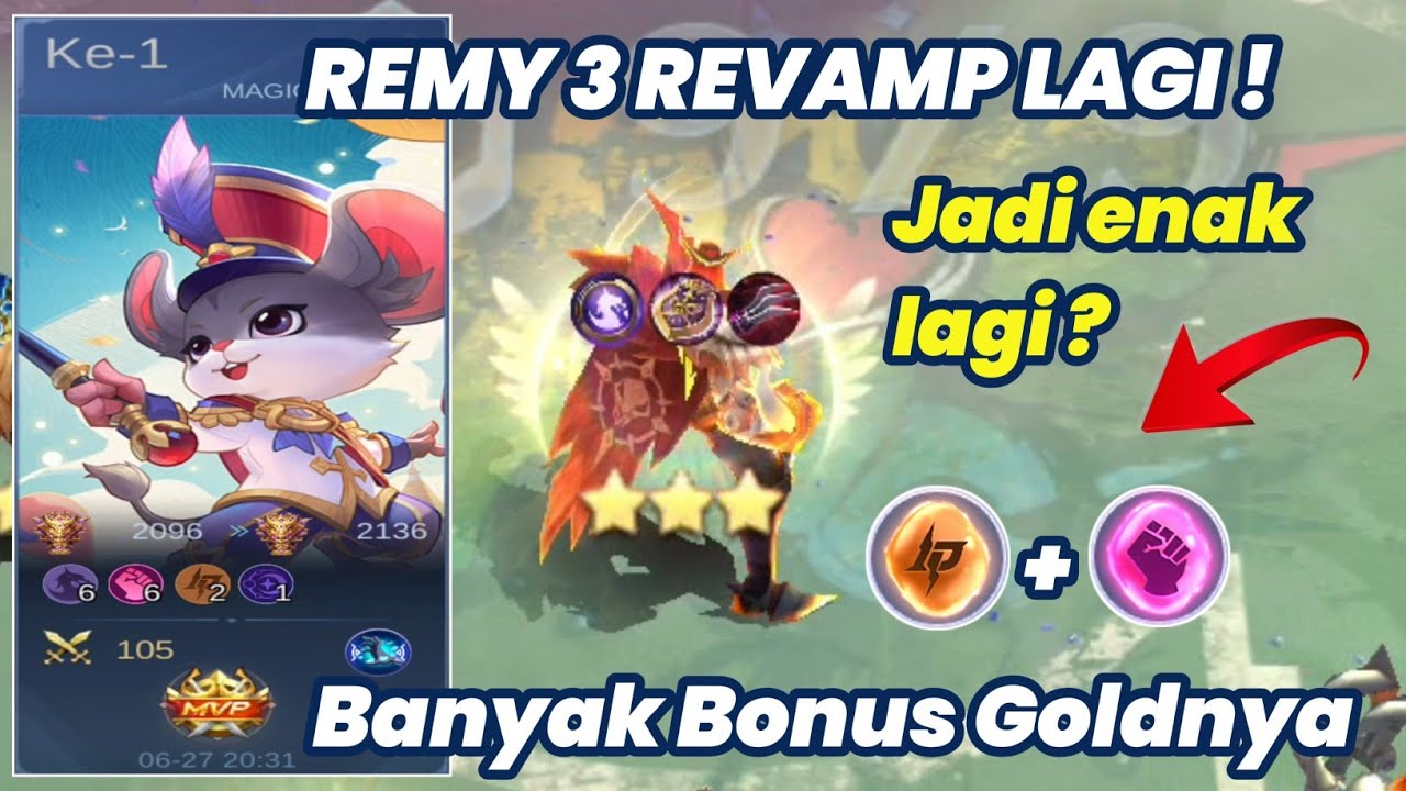 REMY SKILL 3 REVAMP ! ALDOUS WYRMSLAYER + META AGRESIF ! Magic Chess ...