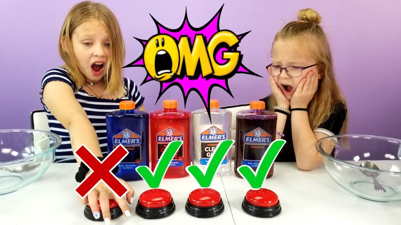 DON'T PUSH THE WRONG BUTTON Slime Challenge!!! - YouTube