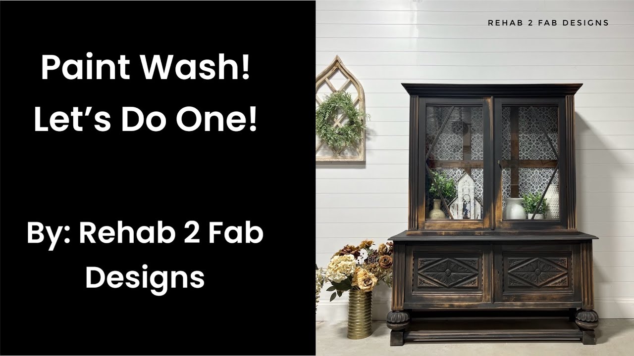 Creating a Distressed Paint Wash - YouTube