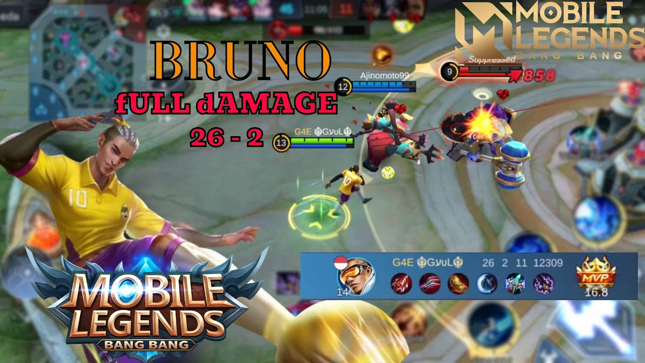 BRUNO BEST BUILD 2022 | BRUNO FULL DAMAGE BEGINI JADINYA | TOP GLOBAL ...