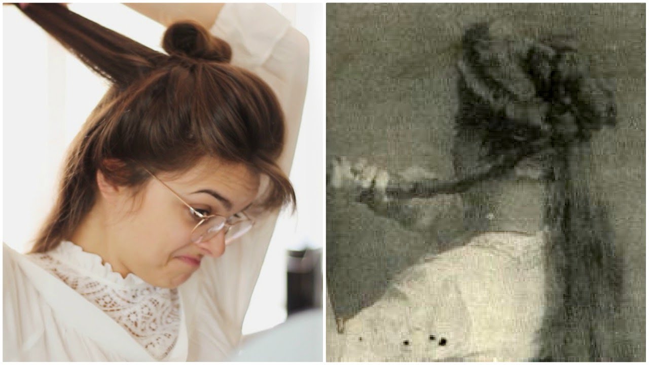 Following An Authentic Edwardian Hair Tutorial | The Recamier Coiffure ...