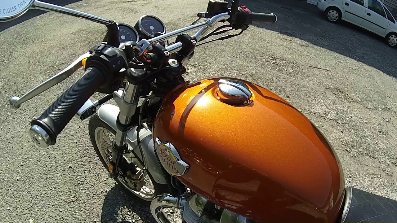 ROYAL ENFIELD INTERCEPTOR 650 ORANGE CRUSH - YouTube
