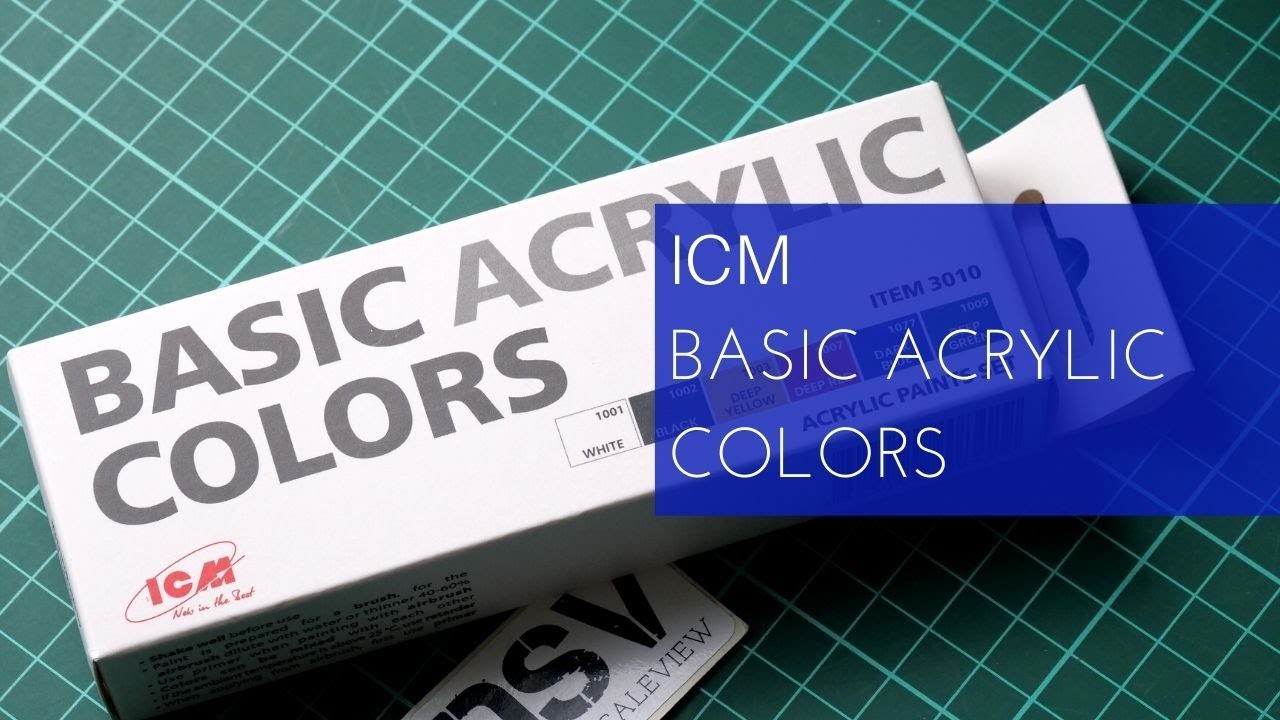 ICM Basic Acryllic Colors 3010 Review - YouTube
