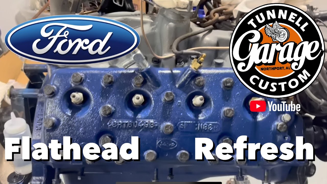 1950 Ford F1 Flathead cleanup, oil pump gasket, engine bay - YouTube