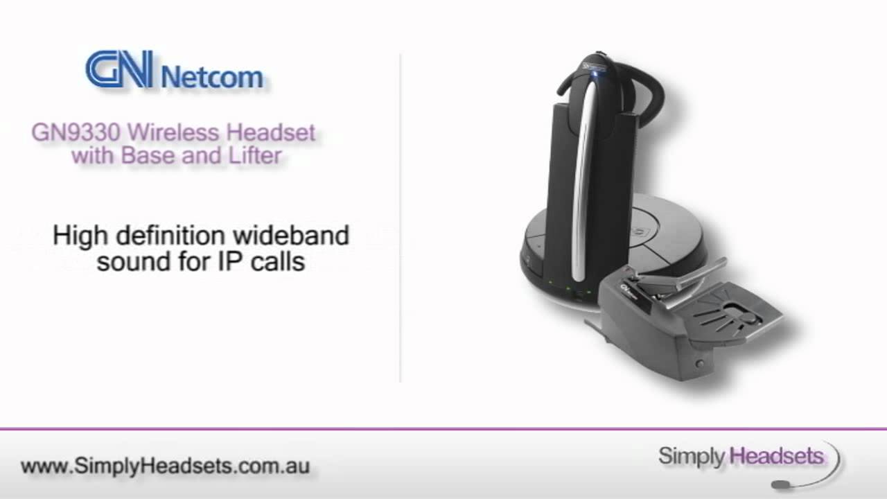 GN Netcom GN9330 Wireless Headset with Lifter Video Overview - YouTube