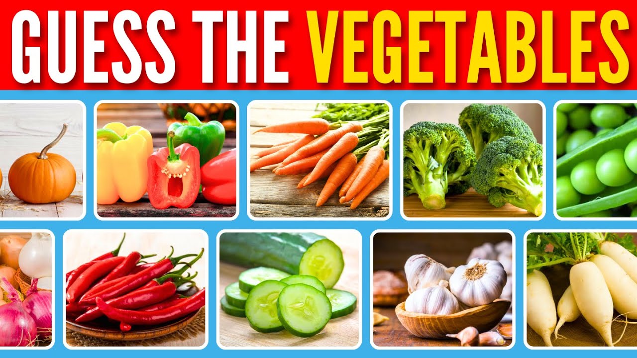 Can You Guess the Vegetable? 🥦🥬🌽 Only True Foodies Will Pass! No Music ...
