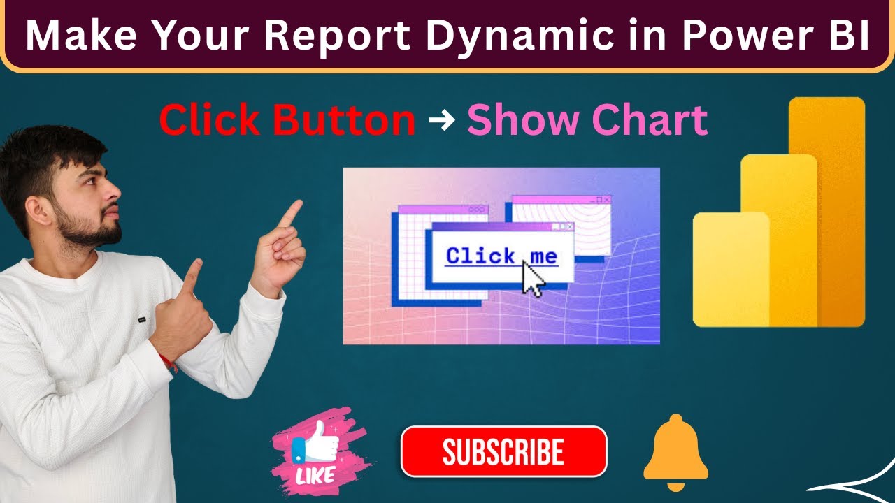 Power BI Button Linking Tutorial | Show & Hide Charts with Dynamic ...