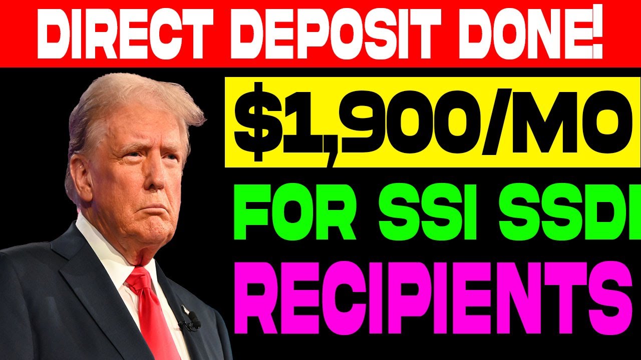 Direct Deposit Alert: $1900/Month for SSI & SSDI Recipients – Get Your ...