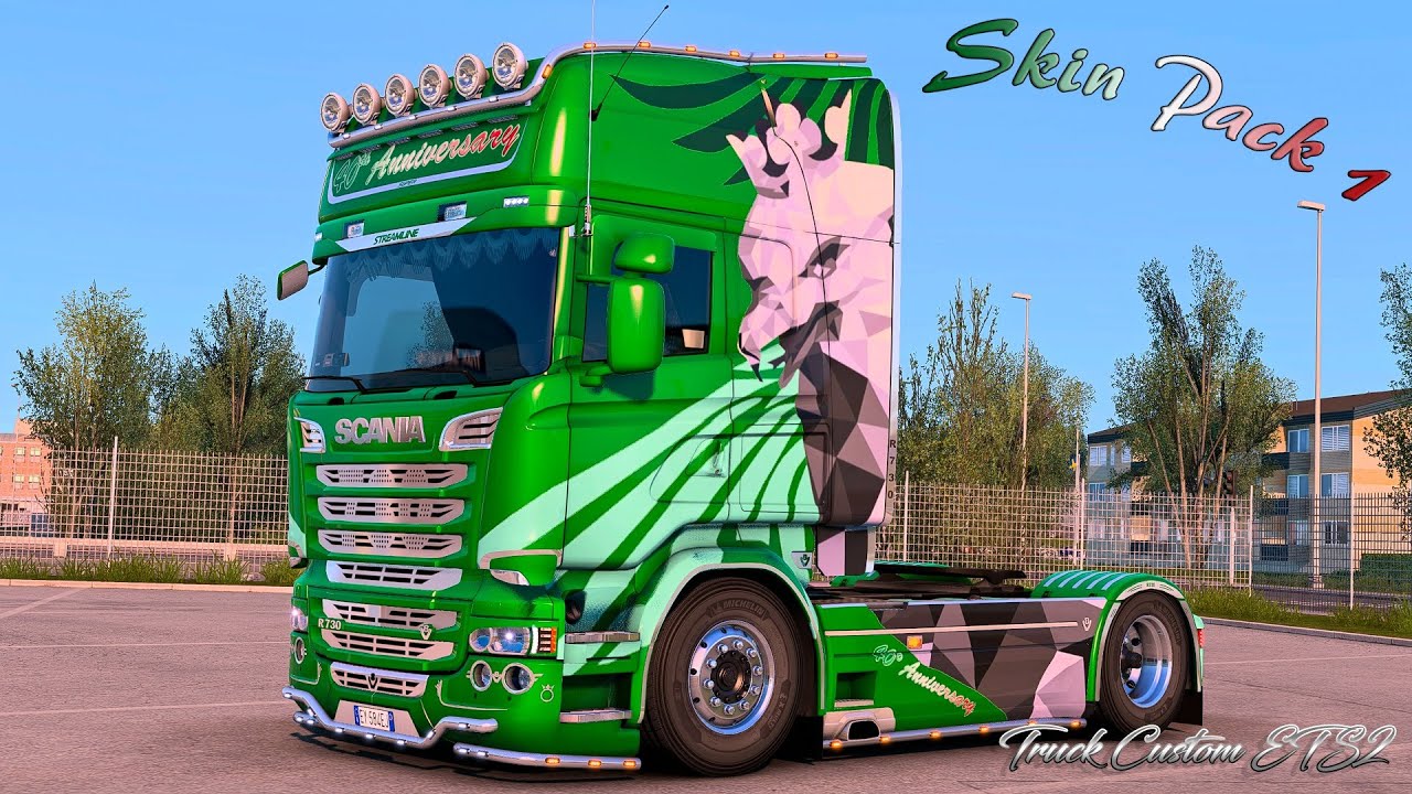 skin pack 1 Scania RJL ETS2 - YouTube