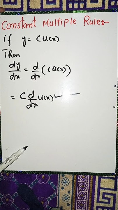constant multiple rule - YouTube