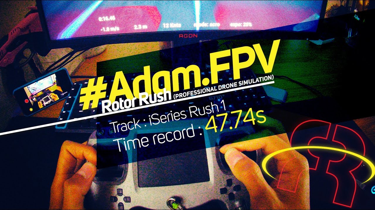 Adam.FPV : Rotor Rush Vlog - Track : iSeries Rush 1 @ 47.76s - YouTube