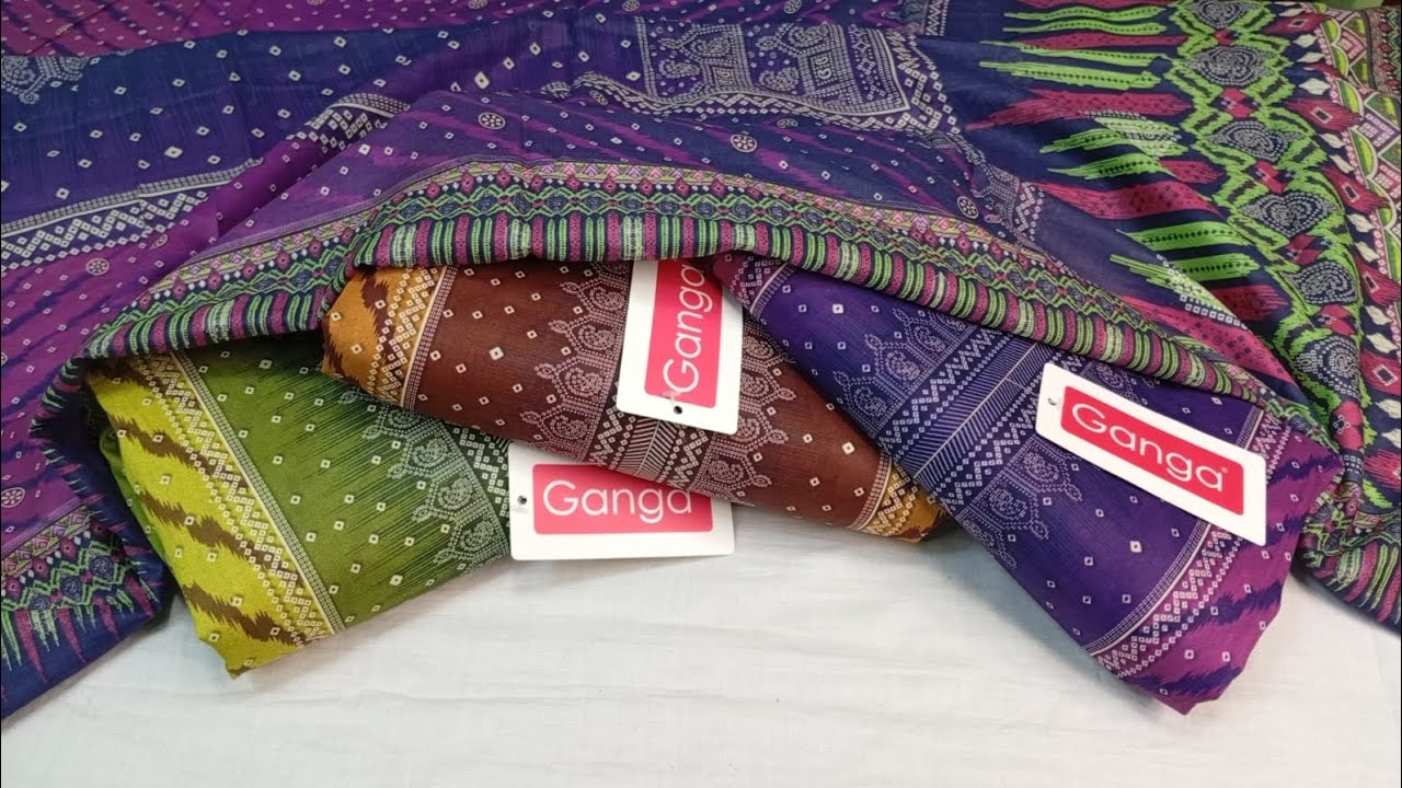 Ganga Digital print lawn collection 🎉 গঙ্গা লোন কটন থ্রি পিস কালেকশন ...