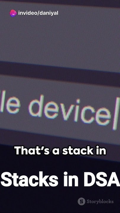 Stacks in DSA with example explained #computerscience #datascience #datastructur #stack #data ...