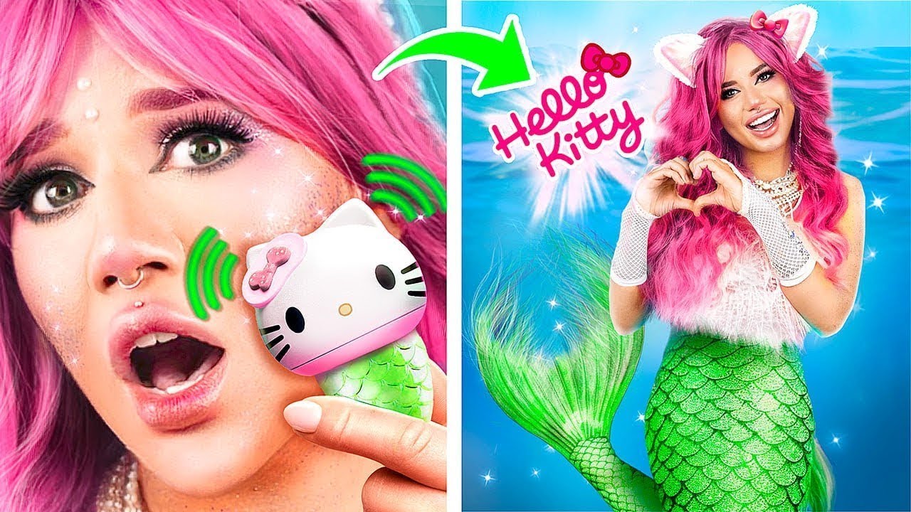 Prietena Mea Este O Sirenă ! Cum Să Devii O Sirenă Hello Kitty! - YouTube