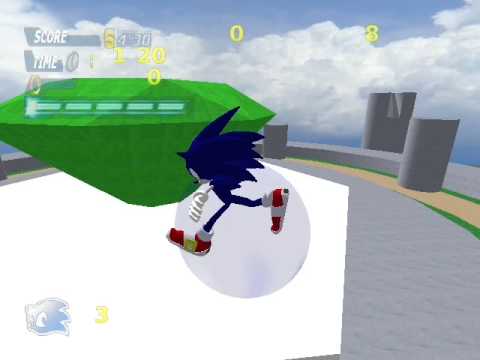 sonic 360 engine 3 - new sonic model - and - MY new stage- - YouTube