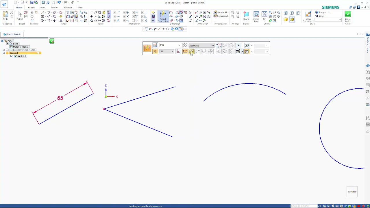 Solid Edge 2021 - Smart dimension - YouTube