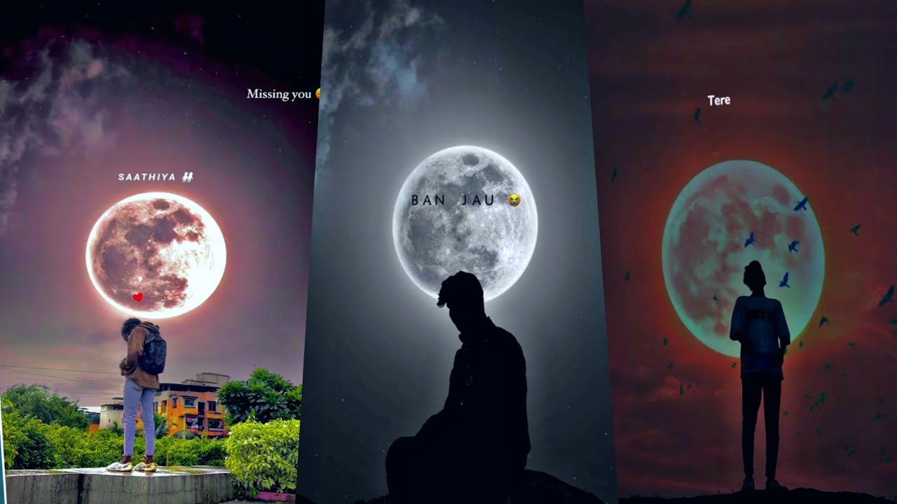 Instagram Trending Moon Reels Video Editing / Sky Me Moon Kaise Lagaye ...