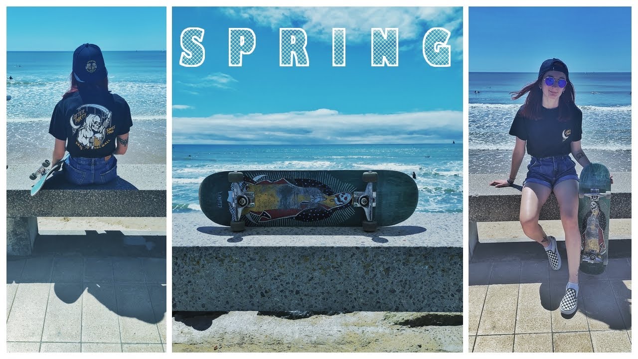 SPRING SKATE : beach & street - YouTube
