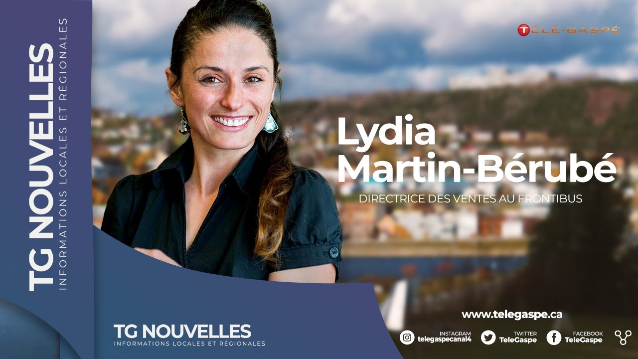 Marc Bert discute avec Lydia Martin Bérubé, co-propriétaire de la ...