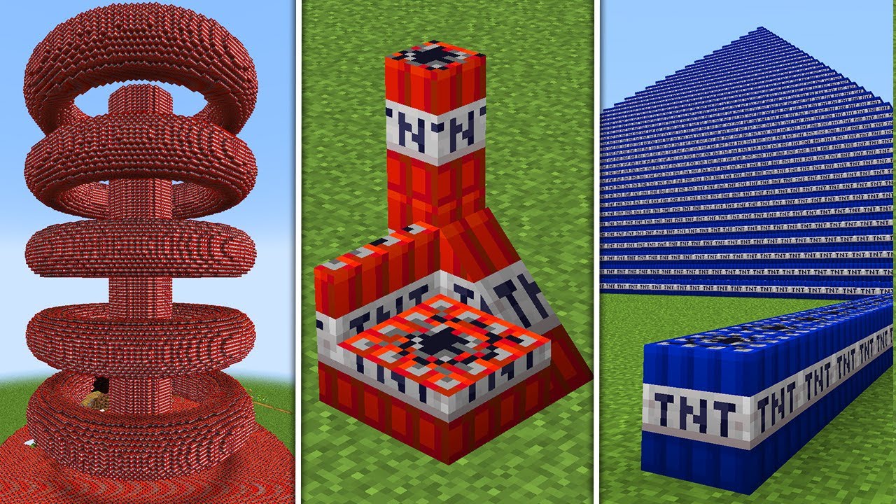 all 9 GREATEST tnt experiments in 8.44 minutes in Minecraft - YouTube