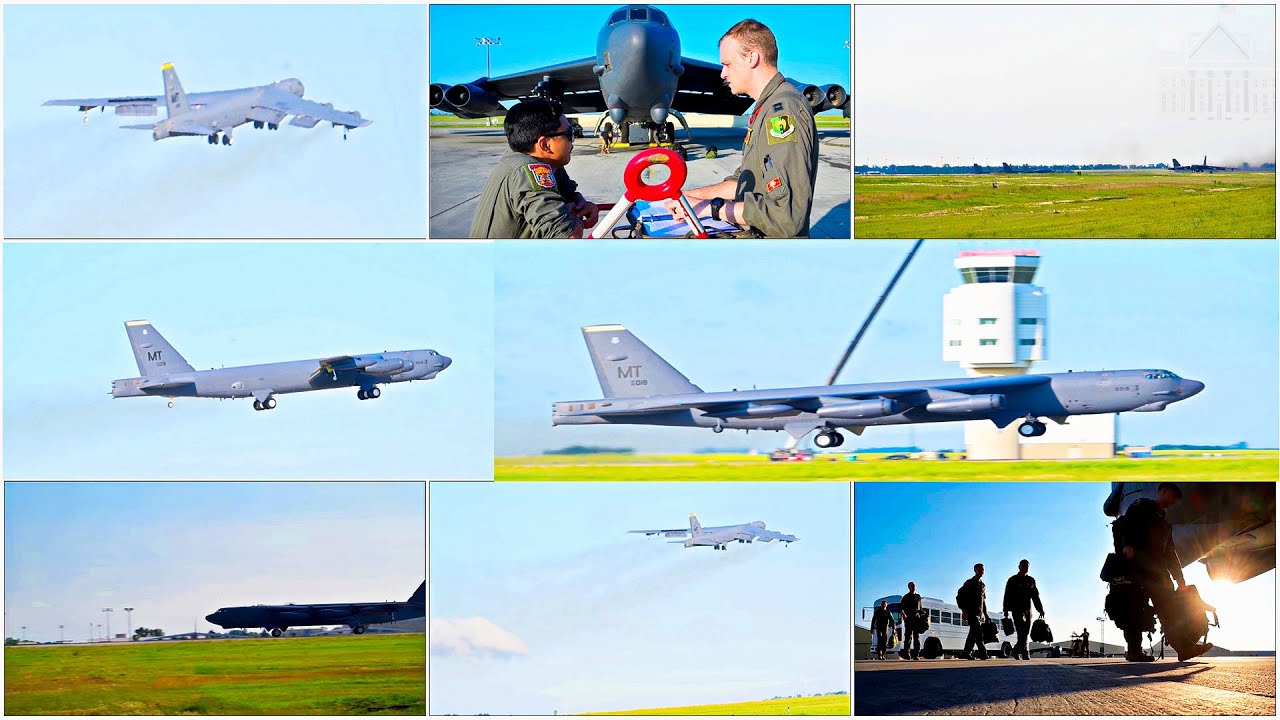 B-52 Bombers Deploy for AGILE WARBIRD Mission from Minot AFB - YouTube