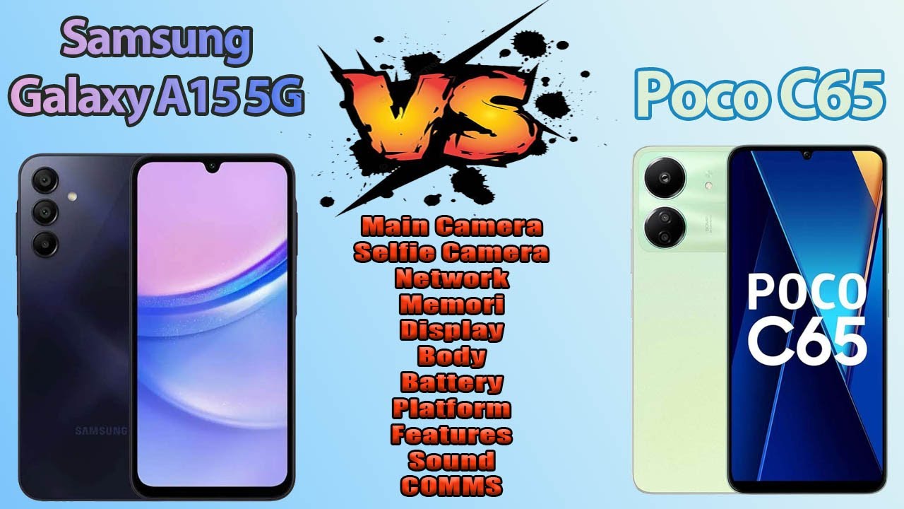 Samsung Galaxy A15 5G Vs Poco C65 - YouTube