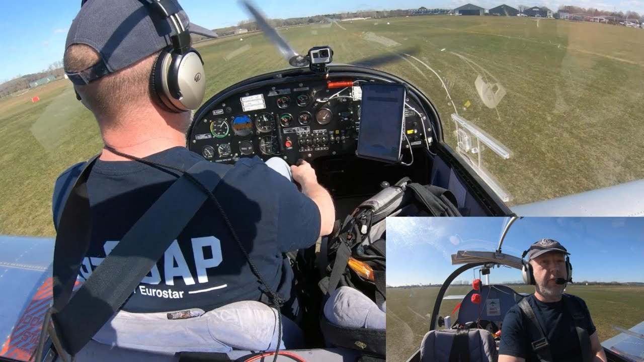 Bumpy flight for lunch at Goodwood - YouTube