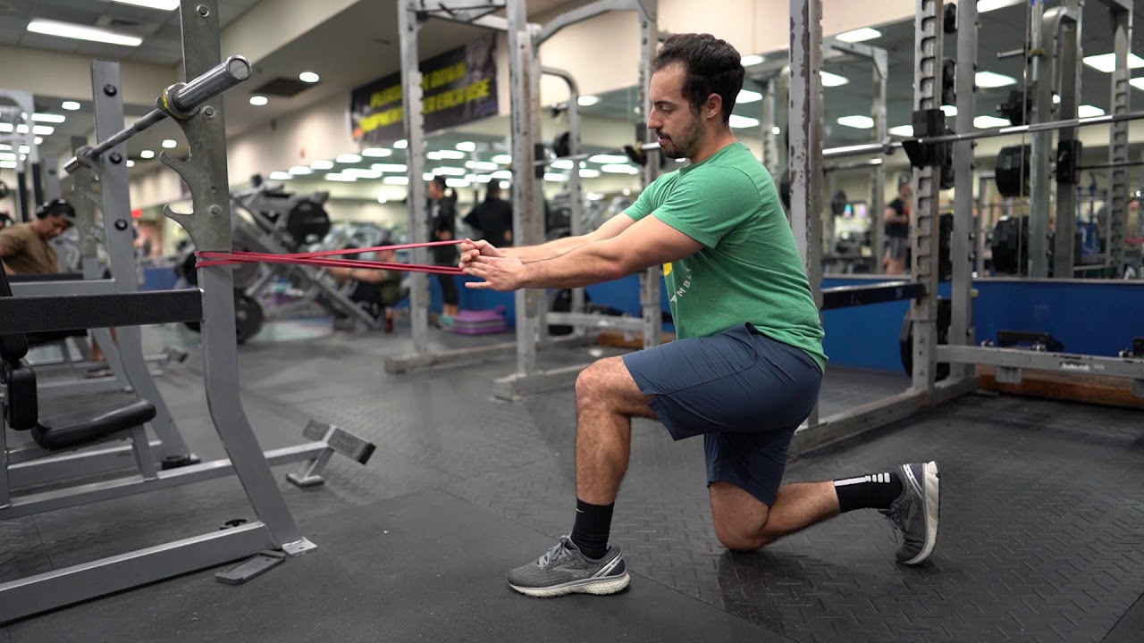 How to do a banded row - YouTube