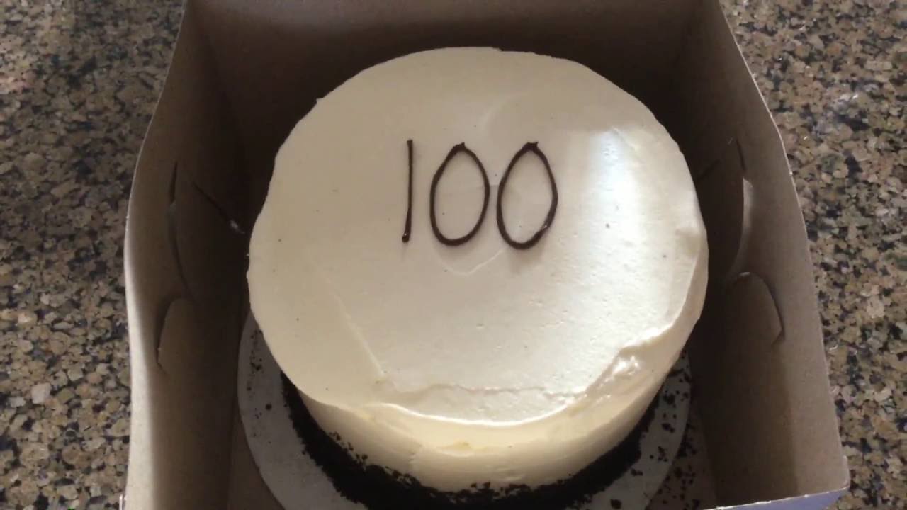 100 sub cake - YouTube