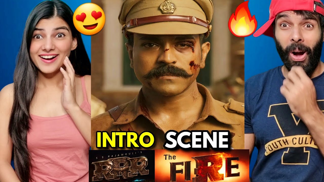 RRR RAM CHARAN FIRE INTRO SCENE REACTION | MASSSS🔥🔥🔥 Ram Charan Entry ...