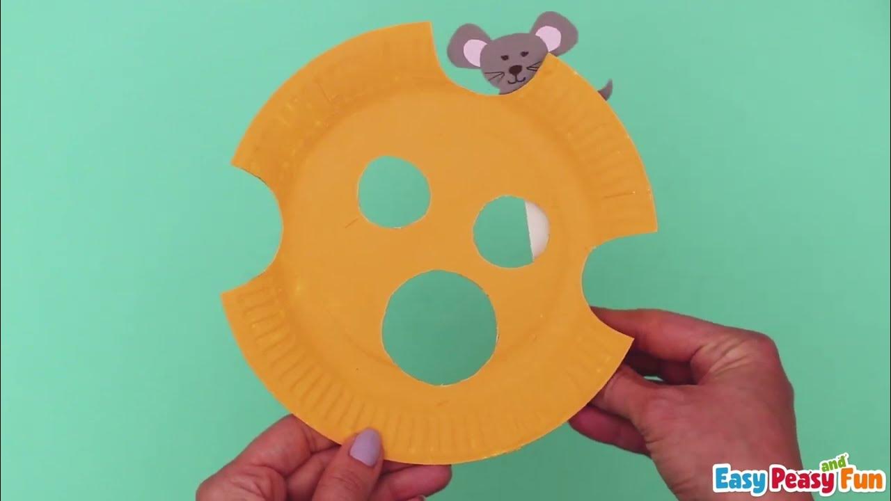 Paper Plate Mouse Craft - YouTube