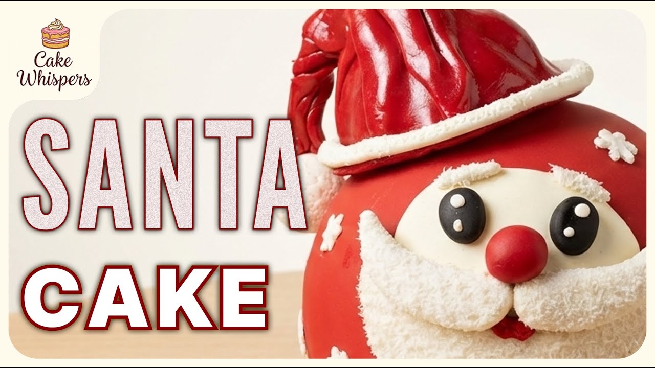 Santa Claus Cake Tutorial | Christmas Fondant Cake | Step by Step ...
