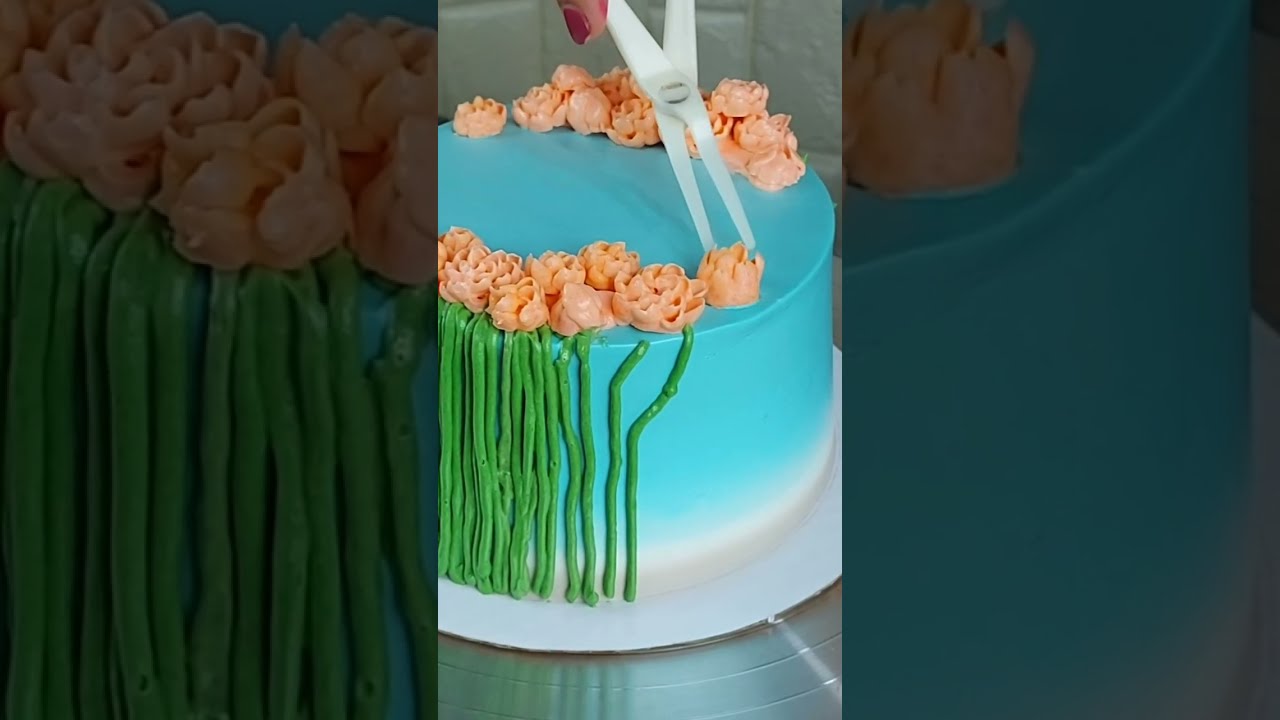 How To Decorate A Floral Buttercream Cake With Me Jolskitchen Youtube