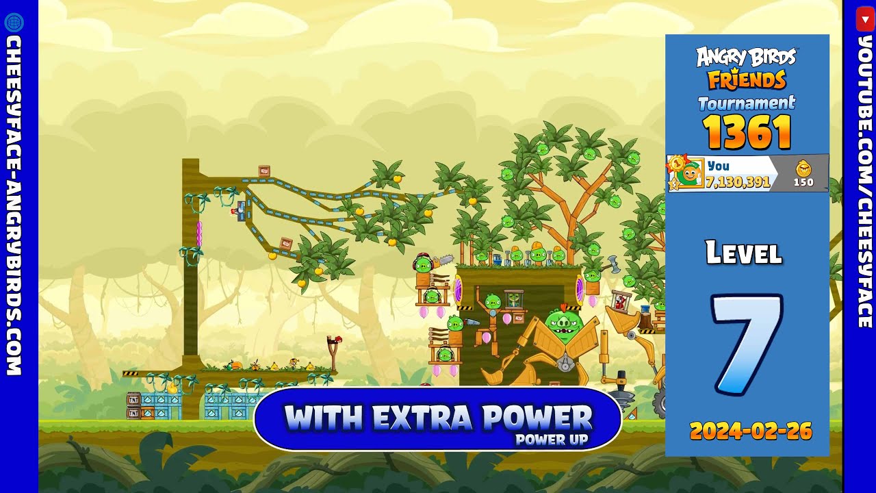 HOW TO GET the HIGHEST SCORE POWER-UP for Level 7 in Angry Birds ...