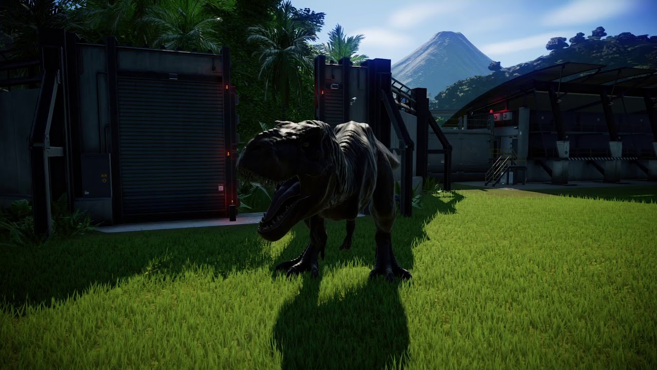 T-rex roar slow - YouTube