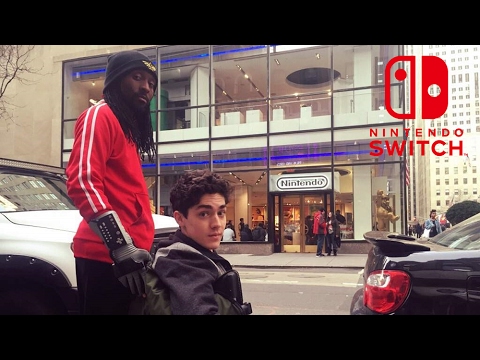 Gamers Block Party next to Nintendo NY - YouTube