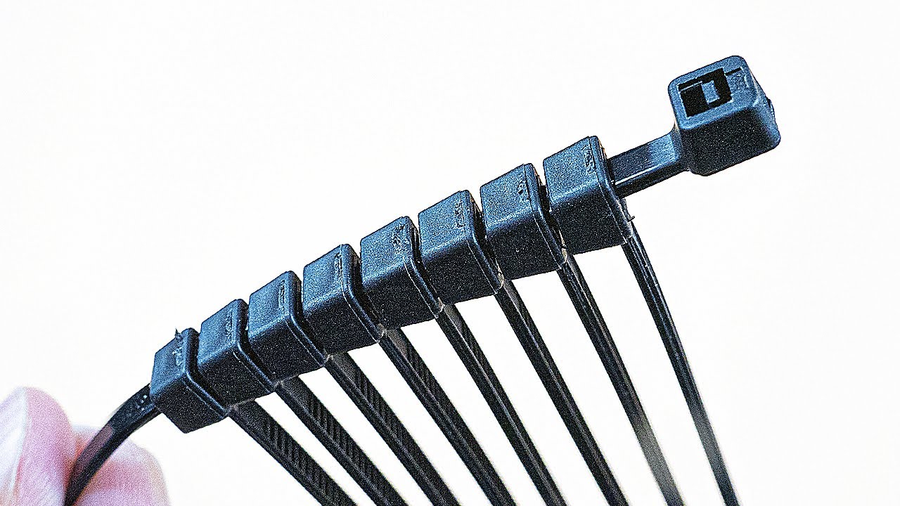 60 Zip Tie Life Hacks - YouTube