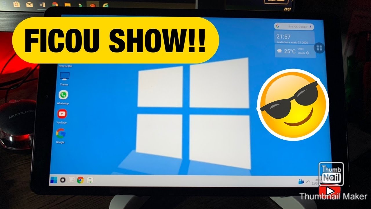 LAUNCHER WINDOWS ANDROID - GALAXY TAB A/2019 - YouTube