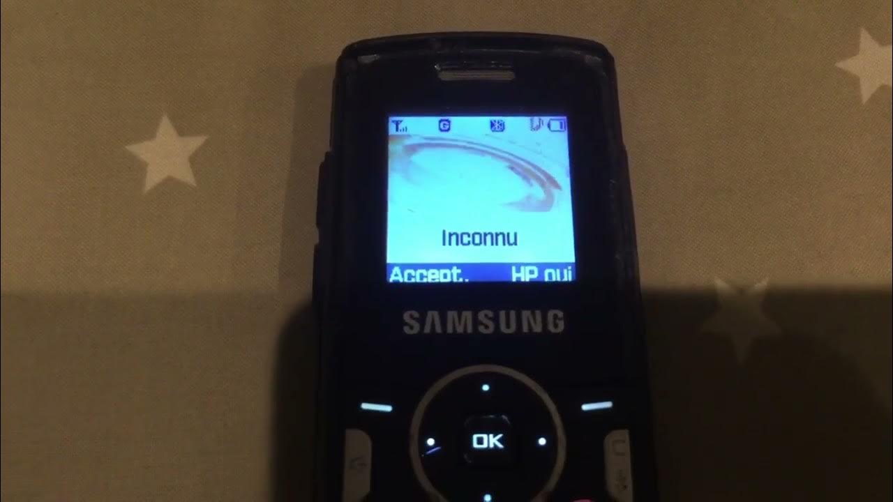 Samsung SGH-M110 - Appel entrant/incoming call - YouTube
